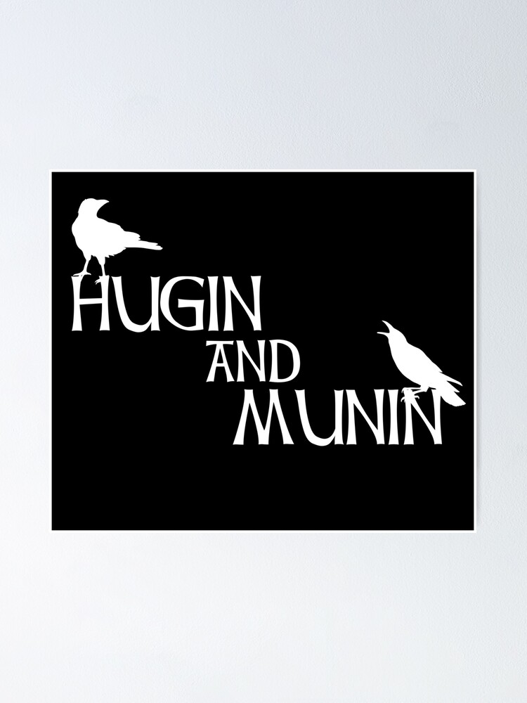 "Hugin and Munin" Poster by Midgardr | Redbubble