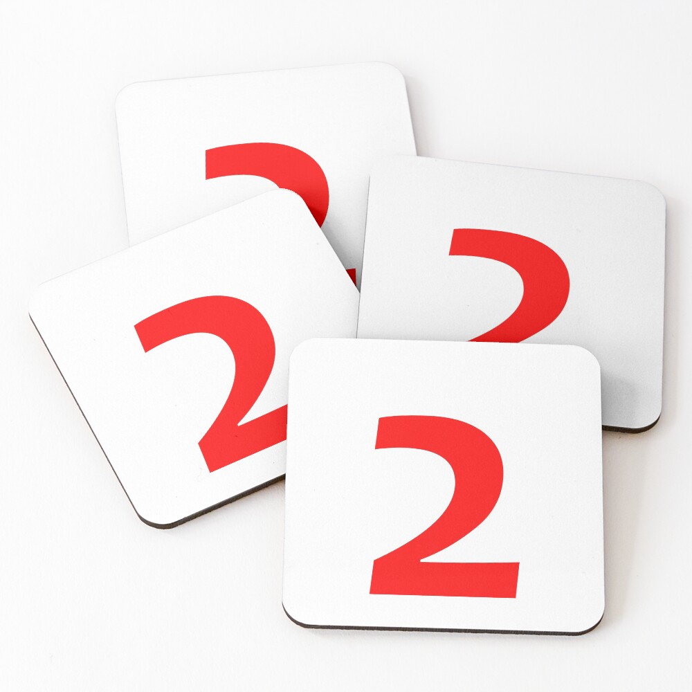 "Red color Number 2" Sticker for Sale by WECreations | Redbubble