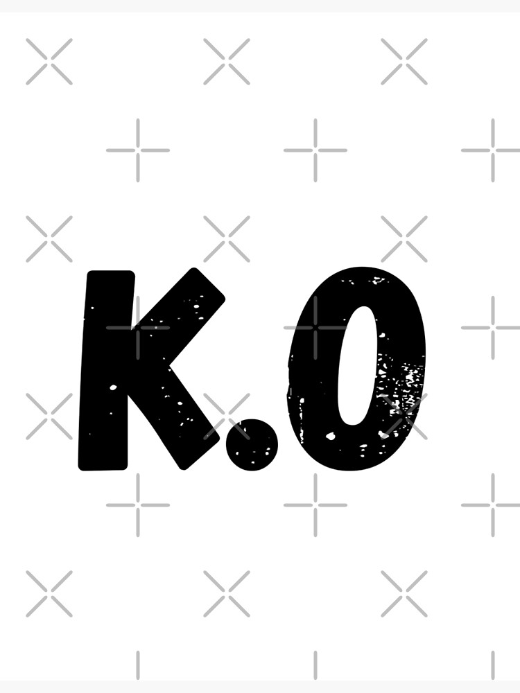 "K.O Logo" Poster for Sale by starshiporion | Redbubble