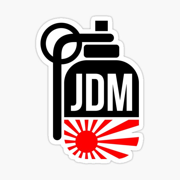 "JDM" Sticker by febersmith | Redbubble