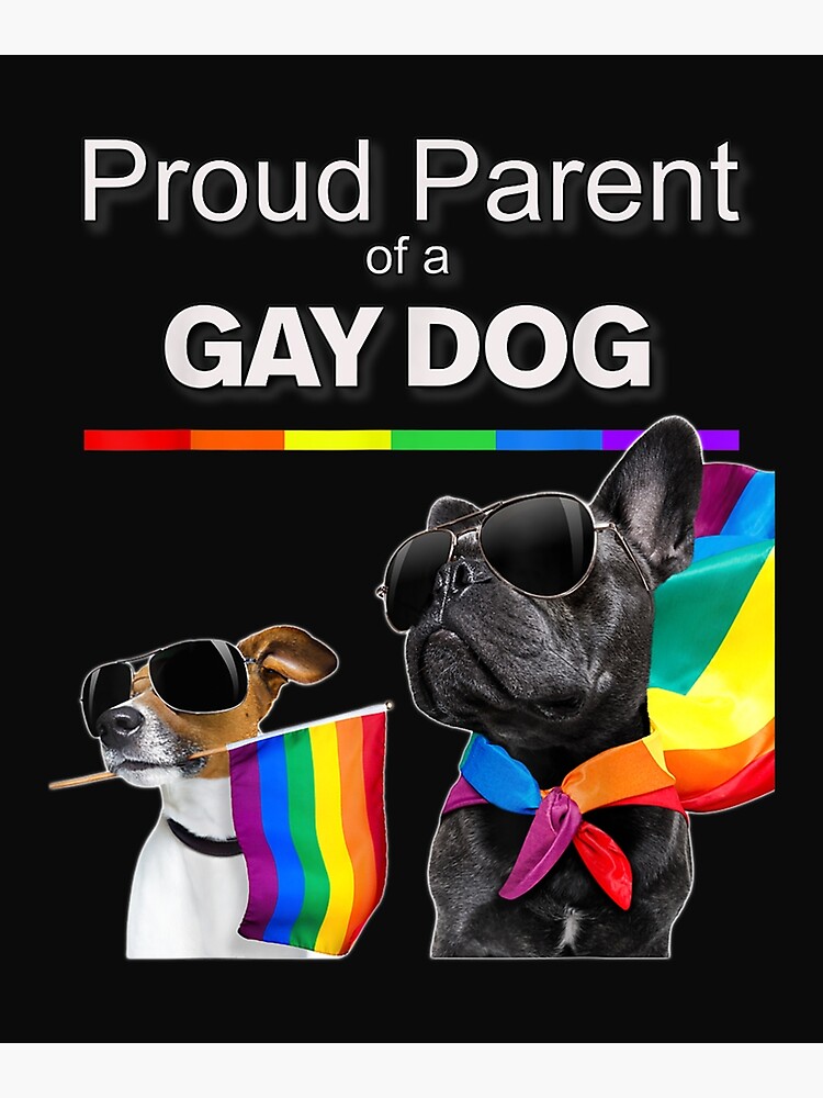Lámina fotográfica «Muestre su orgullo como padre de un perro gay LGBTQ ...