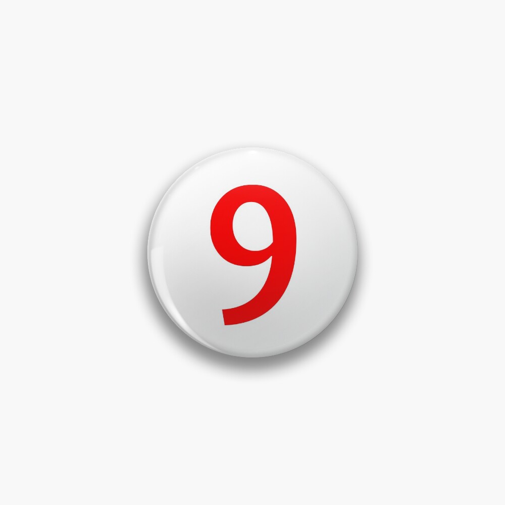 "Red color Number 9 " Poster for Sale by WECreations | Redbubble