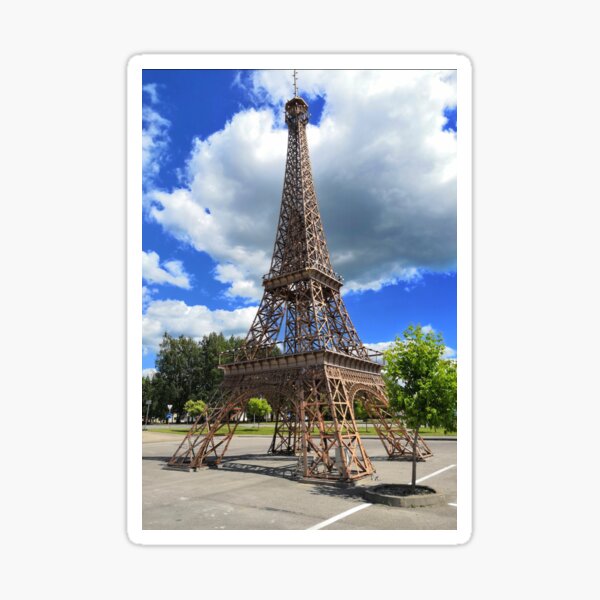 "Miniature Eiffel Tower" Sticker for Sale by TrickyGraphics | Redbubble