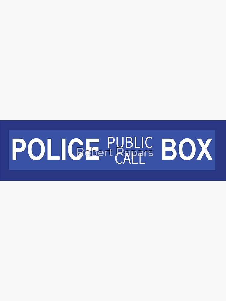 "Police Public Call Box" Sticker by robropars70 | Redbubble