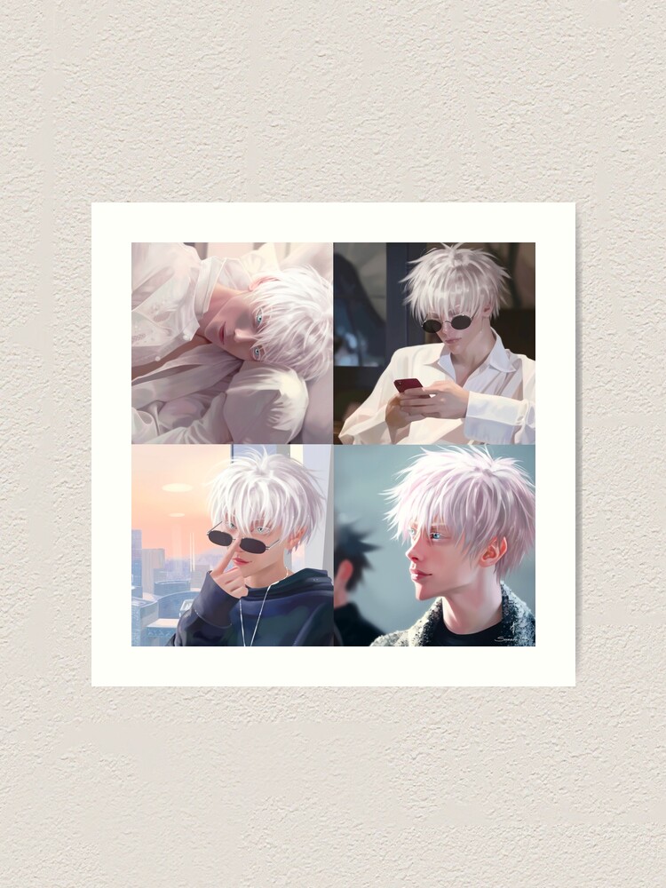 "Gojo Satoru’s color palette " Art Print by SofiaSamara | Redbubble