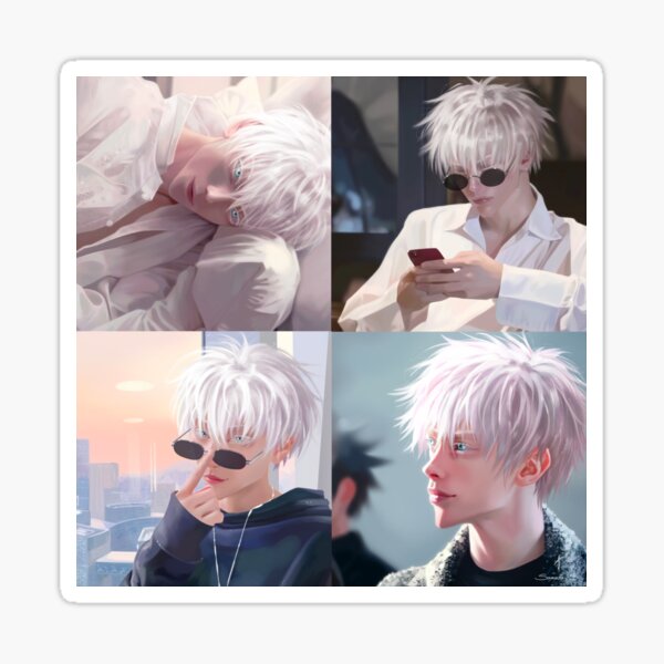 "Gojo Satoru’s color palette " Sticker for Sale by SofiaSamara | Redbubble