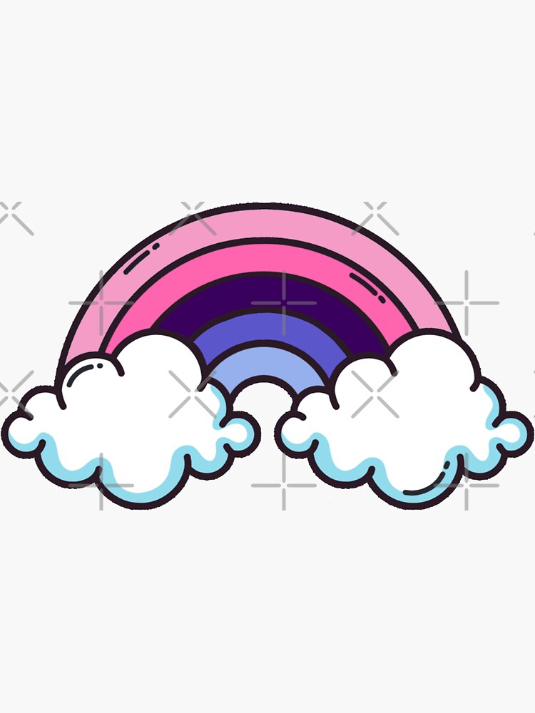 "Subtle omnisexual rainbow. omnisexual rainbow. omni rainbow" Sticker ...