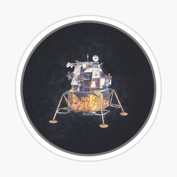 "NASA Apollo Lunar Module" Sticker by OUTIMAL | Redbubble