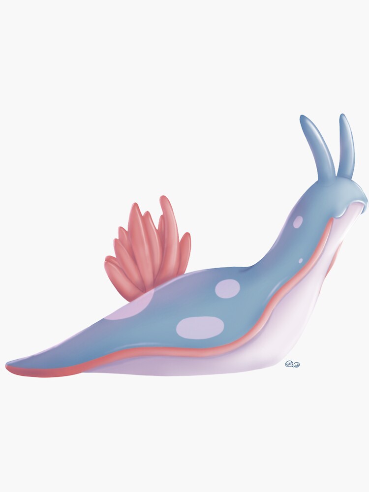 "Blue Sea Slug" Sticker for Sale by YolkFolk | Redbubble