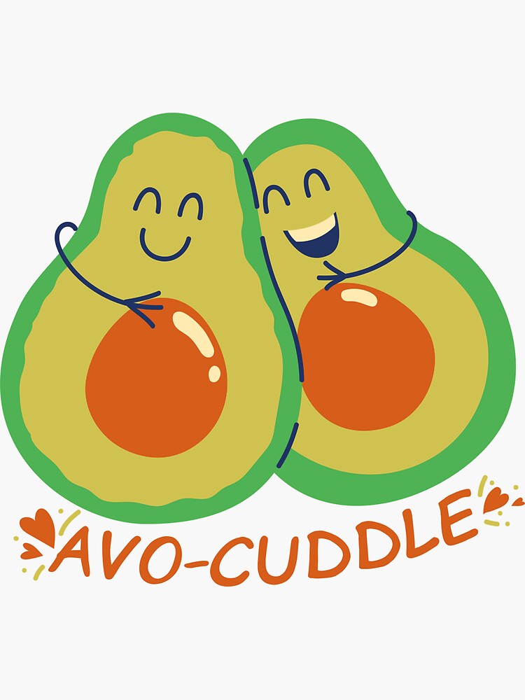 "AvoCuddle" Sticker by Zamaza | Redbubble