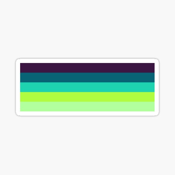"Groovy 70's striped pattern: Funky Ocean" Sticker for Sale by muskitt ...