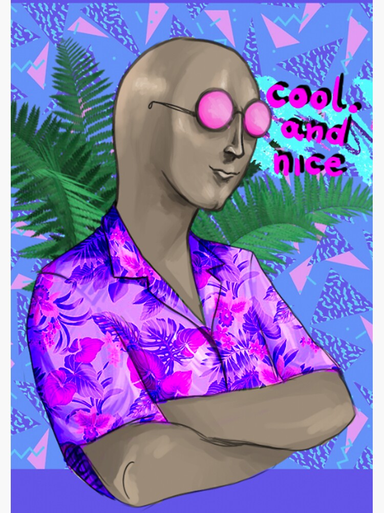 "MEMEMAN" Sticker for Sale by samr97 | Redbubble