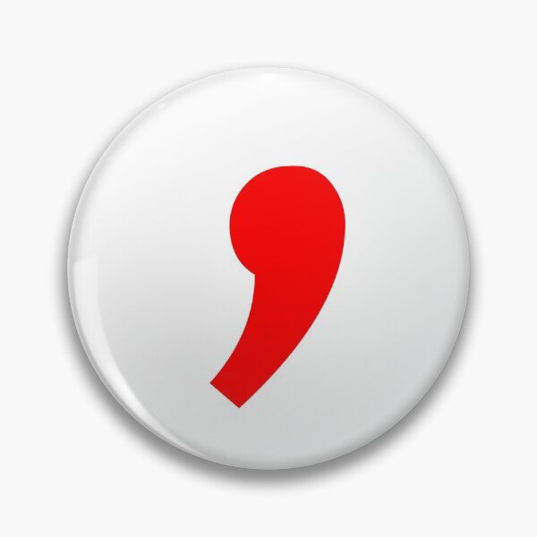 Red Apostrophe In White Circle Logo Apostrophes PNG Transparent Images