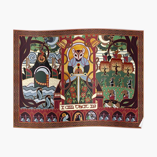 "Redwall Tapestry - Martin The Warrior - I AM THAT IS" Poster for Sale ...