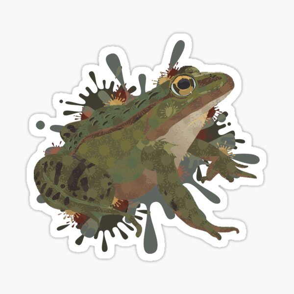 "Splatter Frog Art" Sticker for Sale by arishatz | Redbubble