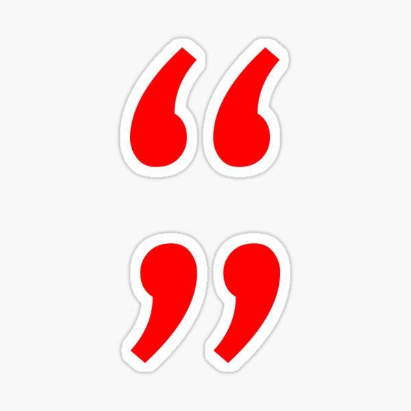 "Red color Quotation marks / Inverted Commas / Commas / 66 / 99 ...