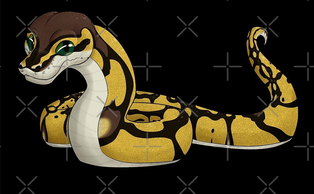 "Pastel Ball Python Chibi" by KumoriDragon | Redbubble