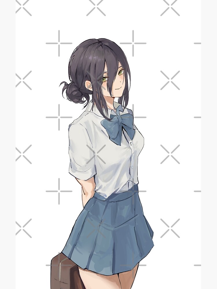 "Reze school uniform (Chainsaw man)" Art Print by AlixDesign | Redbubble