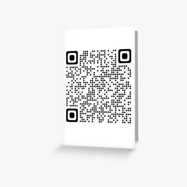 "Boneless Pizza QR Code" Greeting Card for Sale by EnigmaMachine ...