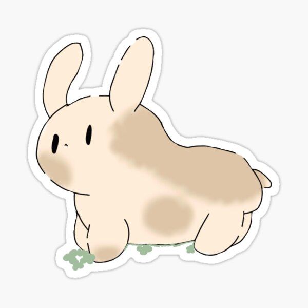 "Clover bunny" Sticker for Sale by Thecraftycashew | Redbubble