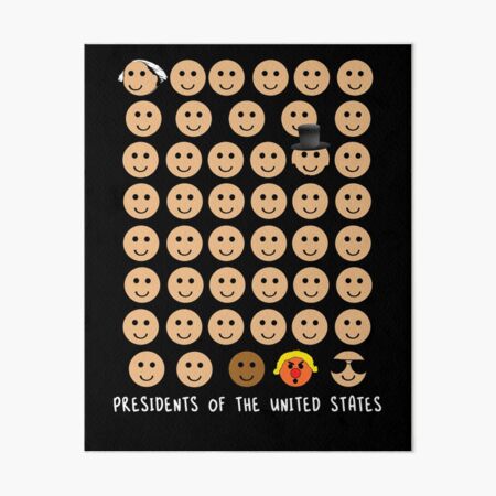 " Presidents of the United States Emojis" Art Board Print by ...
