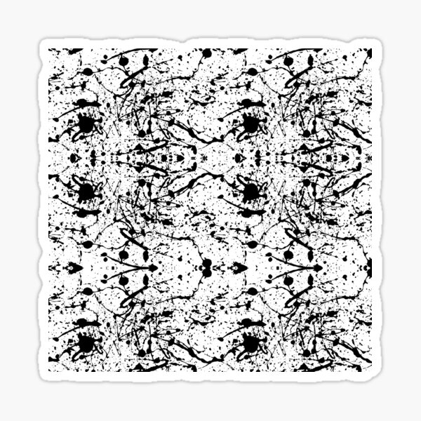 "Black paint splash" Sticker by Affifarashid | Redbubble