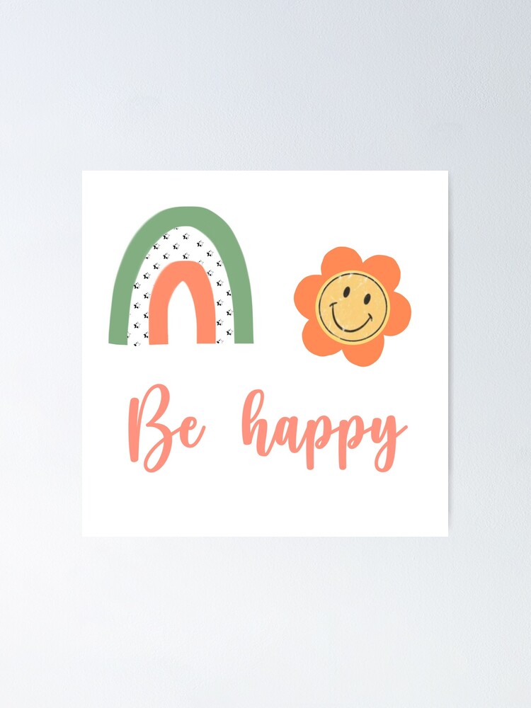 "Be Happy sticker pack" Poster for Sale by Raniaabohatab | Redbubble