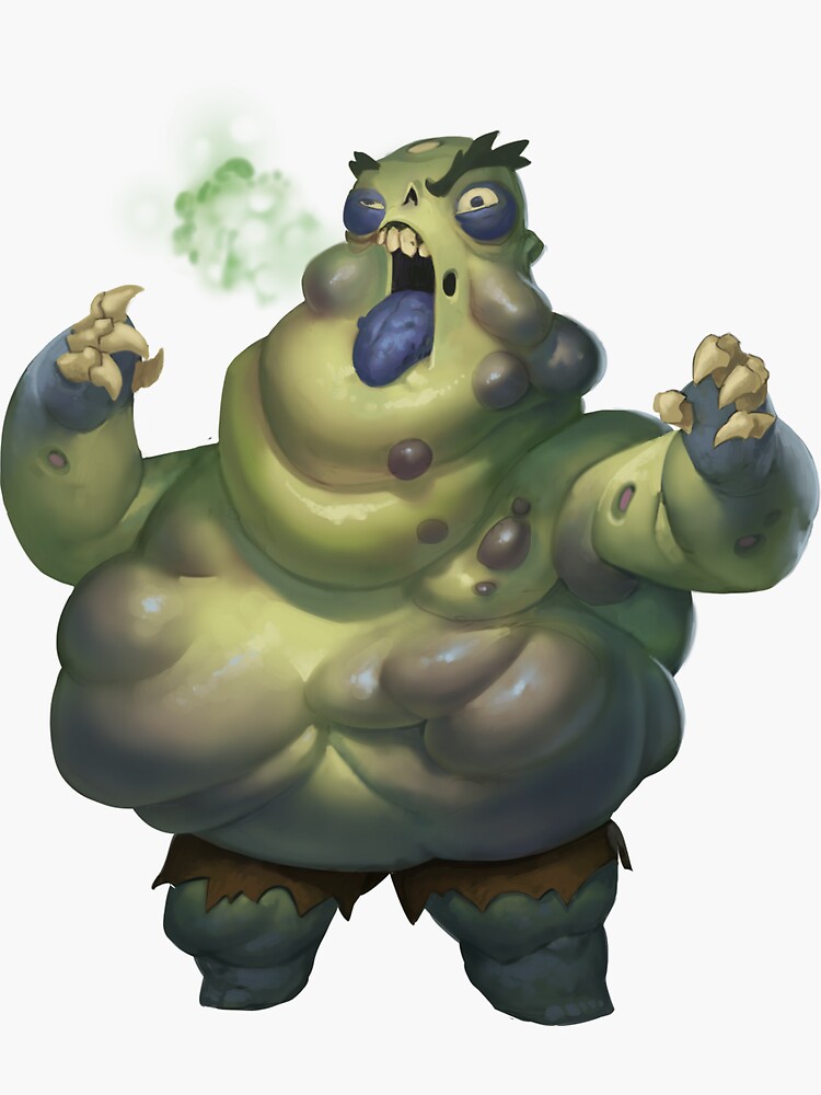 "Zombie Fatty" Sticker for Sale by BitGem | Redbubble