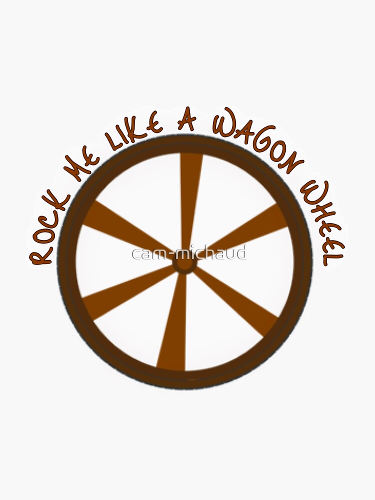 "wagon wheel sticker" Sticker for Sale by cam-michaud | Redbubble