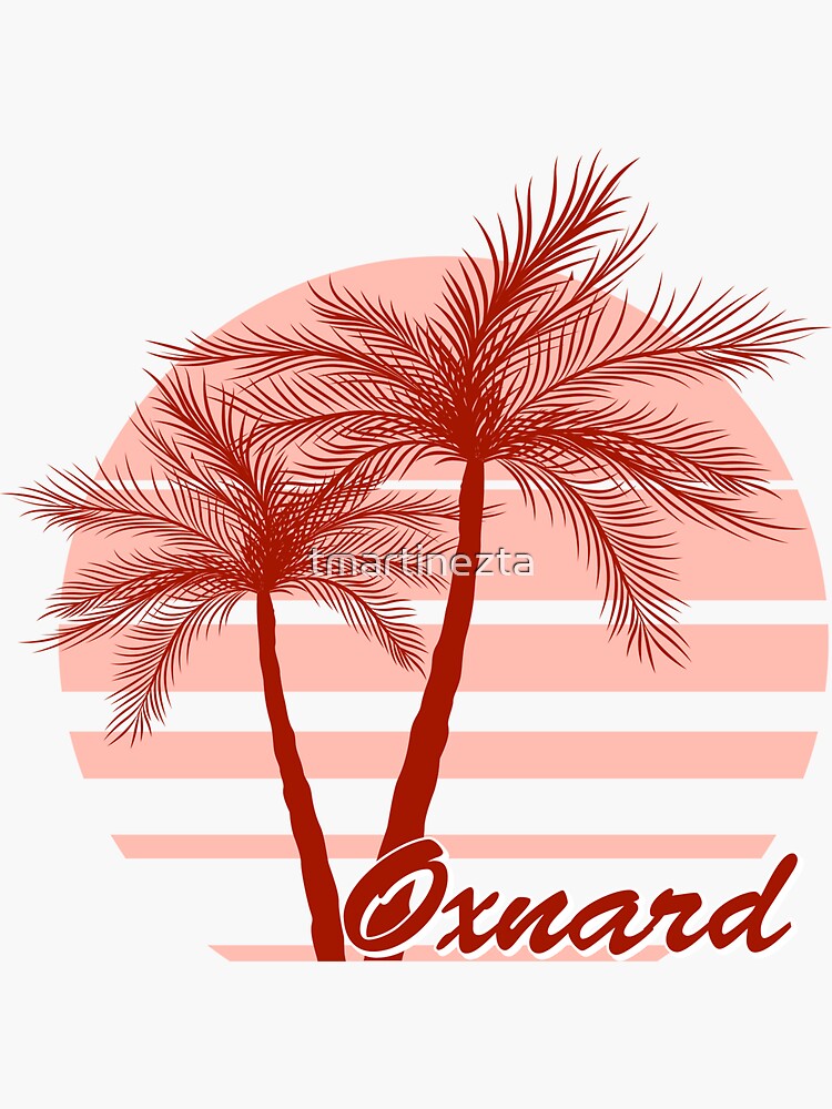 "Oxnard California Vintage Summer Surfer Vacation" Sticker for Sale by ...