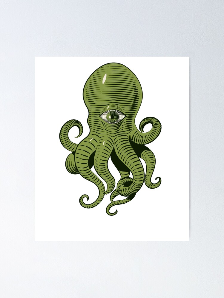 "Octopus Kraken sea monster cryptid ocean myth" Poster by billyperks ...