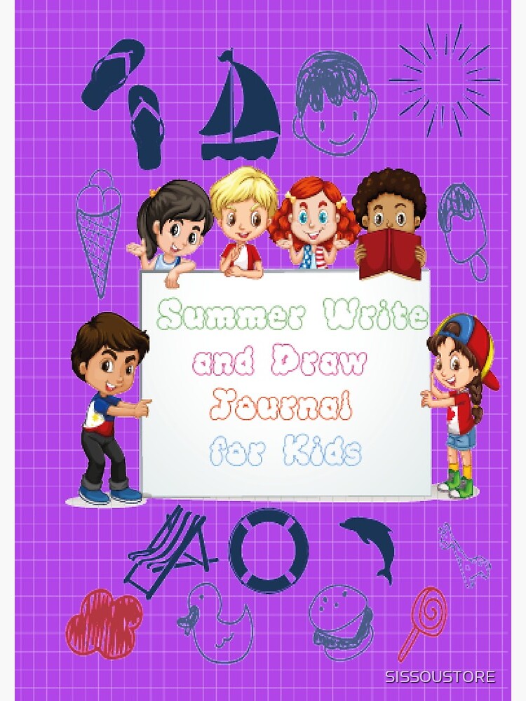Cuaderno de espiral «Diario de escritura y dibujo de verano para niños ...