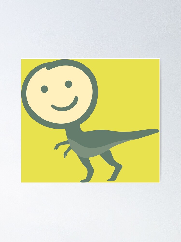 "T-Rex Smiley Face" Poster by Spindriftmerch | Redbubble
