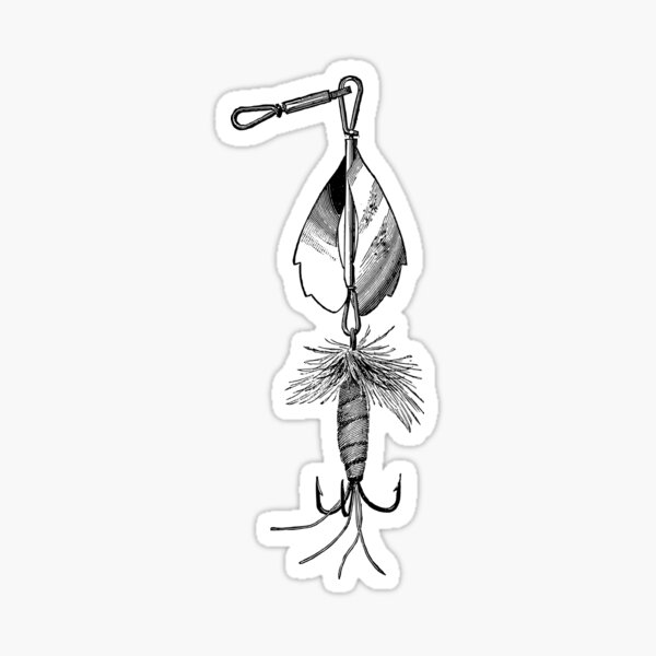"spinner bait" Sticker for Sale by RubyRons | Redbubble