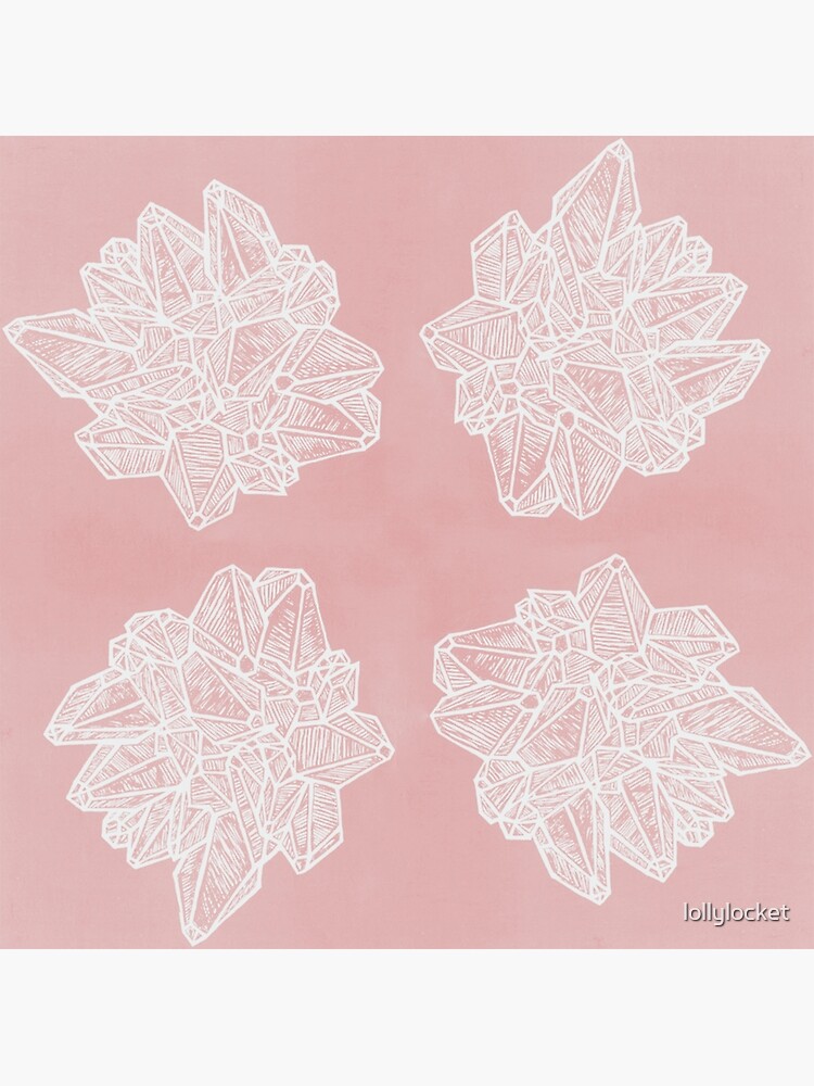 Impression photo « Motif Vintage Blush Rocks & Minerals », par ...