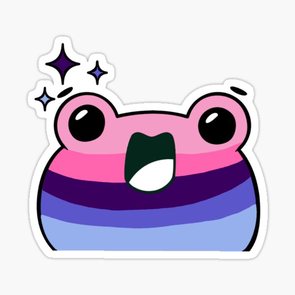 "Subtle omnisexual frog. omnisexual frog. omni frog" Sticker for Sale ...