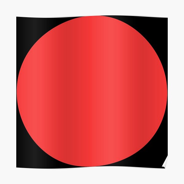 "Big Red Dot" Poster for Sale by Monaymonay | Redbubble