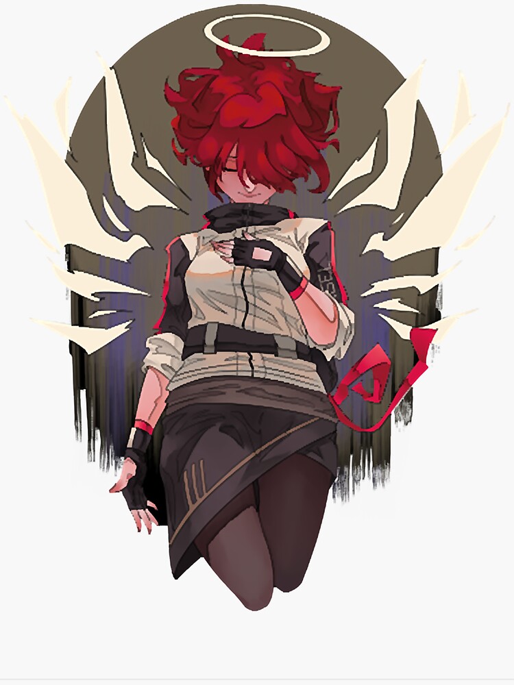 "Exusiai Arknights" Sticker for Sale by nniKwaterski | Redbubble