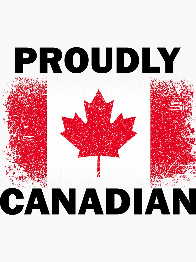 "Happy Canada Day: Proudly Canadian " Sticker for Sale by Saharan12 ...