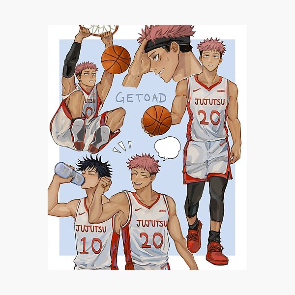 "Jujutsu Kaisen Basketball AU" Photographic Print by coreygfu | Redbubble