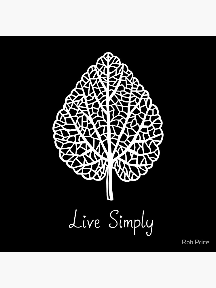 "Live Simply" Sticker for Sale by wanungara | Redbubble