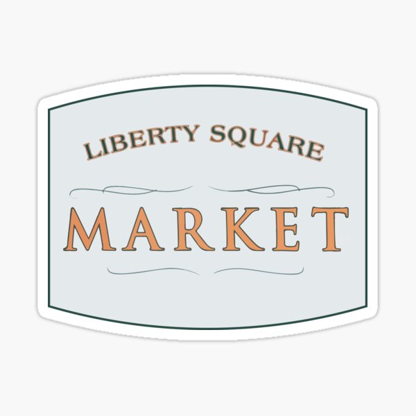"Liberty Square Market" Sticker for Sale by D24designs | Redbubble