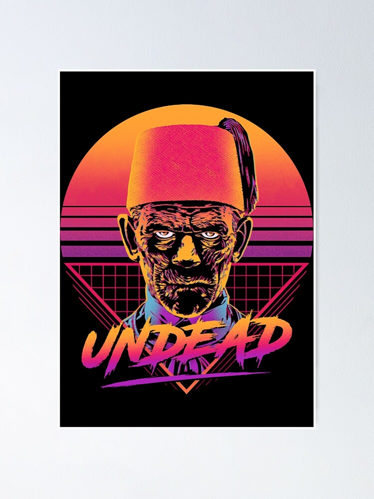 "Retro Undead " Poster for Sale by KobenFloe1998 | Redbubble