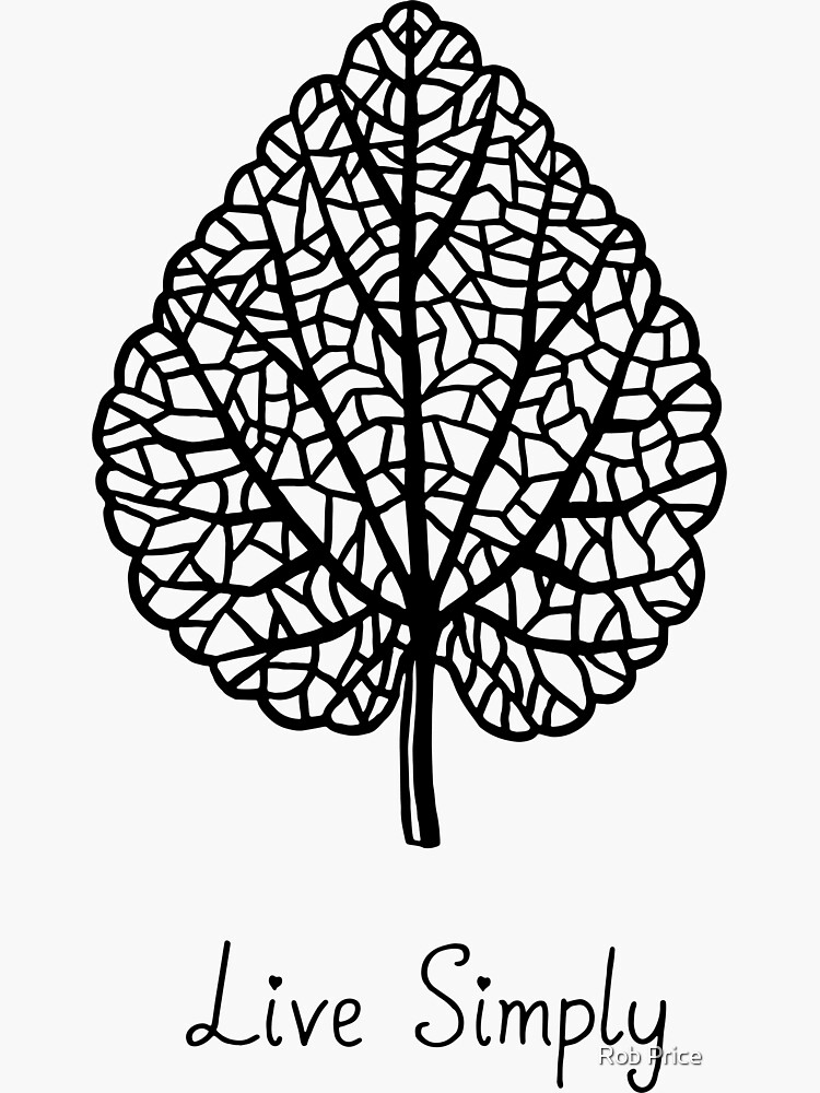 "Live Simply" Sticker for Sale by wanungara | Redbubble