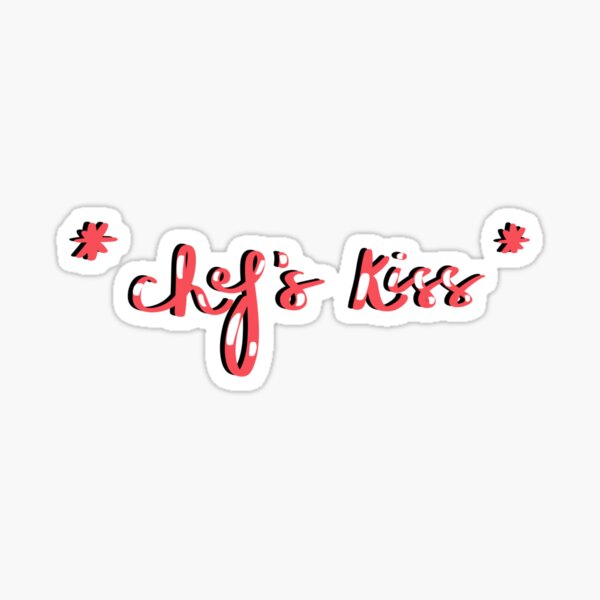 "*Chef's Kiss* Sticker" Sticker for Sale by ashthevampire | Redbubble