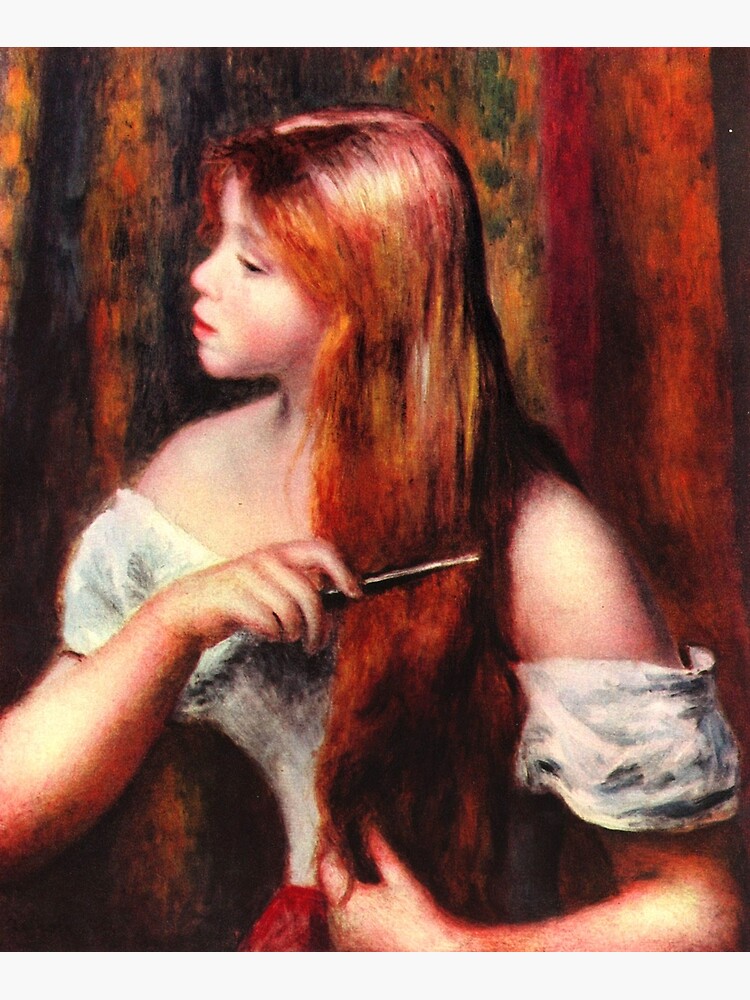 "'Combing Girl' by Renoir (Reprint)" Poster for Sale by RozAbellera ...