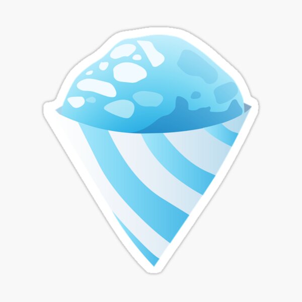 "Blue sno cone" Sticker for Sale by pnkpopcorn | Redbubble