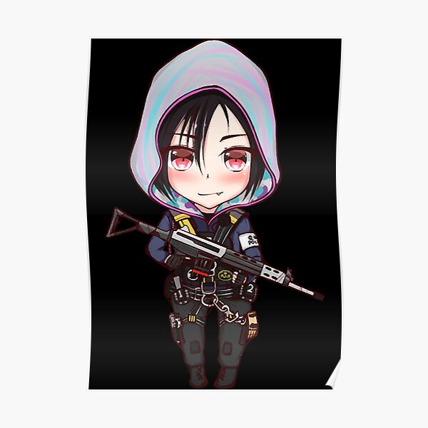 "R6 Hibana Chibi Design " Poster by AlissiaTemple00 | Redbubble