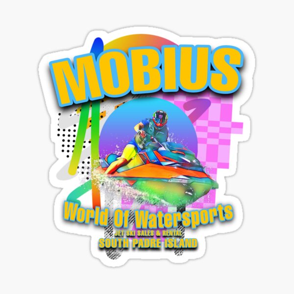 "MOBIUS W.O.W." Sticker for Sale by Daddypants | Redbubble