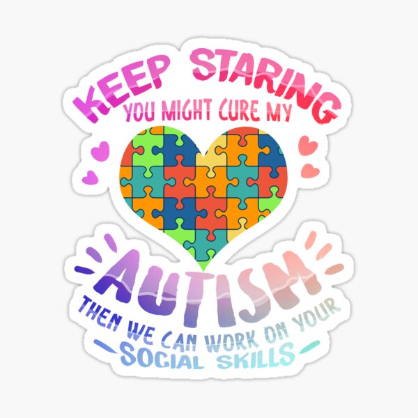 Sticker « Autisme Cœur Sensibilisation à l'autisme TDAH Autisme Puzzle ...